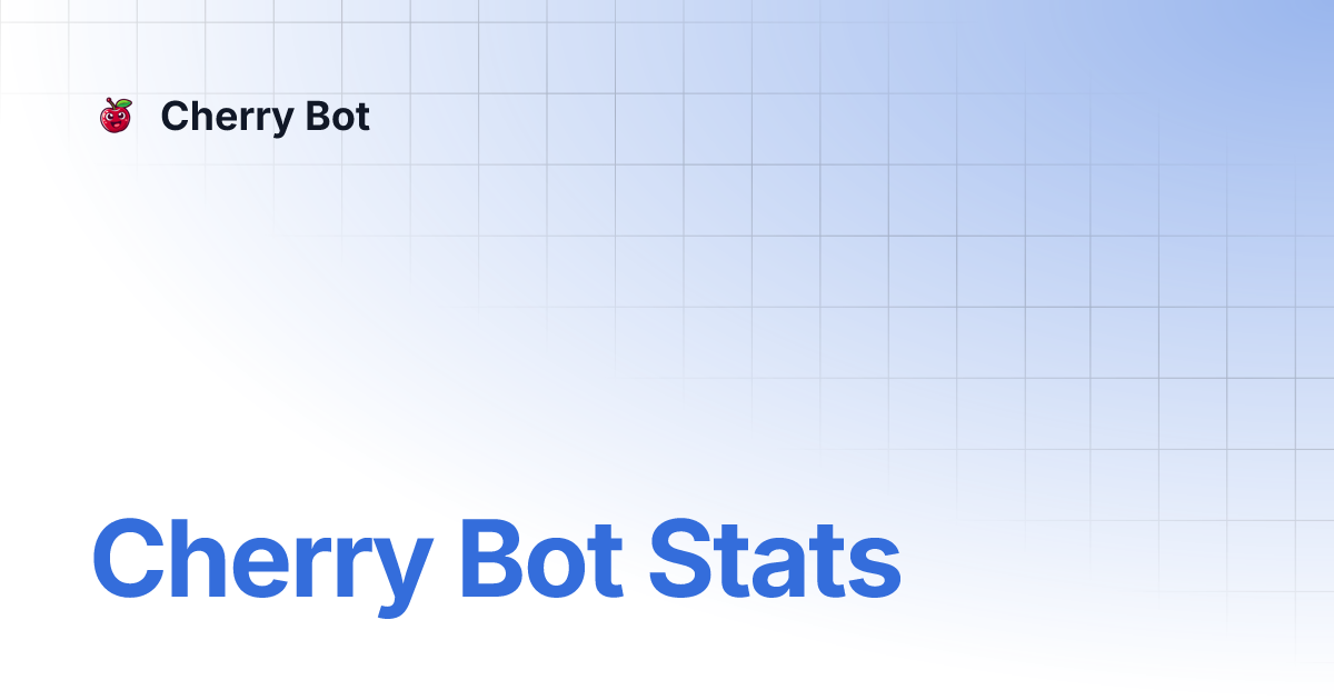 Cherry Bot Stats | Cherry Bot